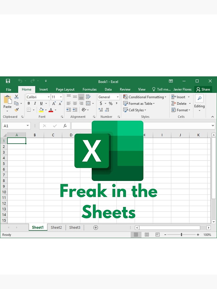 "Freak In The Sheets Excel" Poster for Sale by IkrIkramart | Redbubble