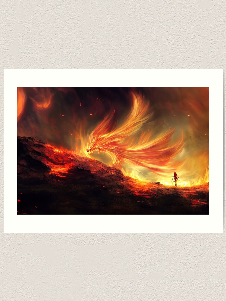 "Fire Dragon Ignited 4K Wallpaper Landscape of Volcano Lava Fire and ...