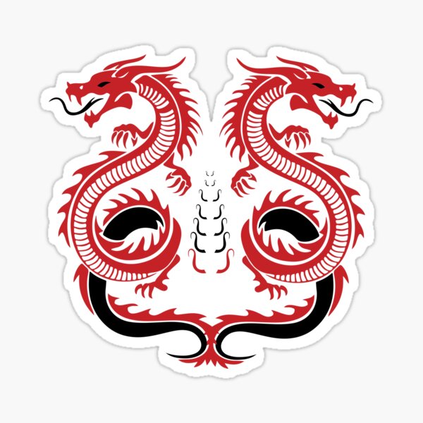 "The Dragon Face" Sticker for Sale by ayoubtiziwar | Redbubble