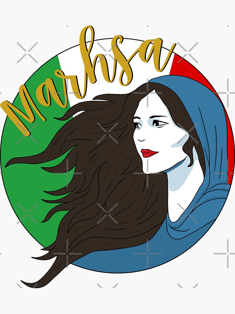 "Mahsa Amini" Sticker for Sale by ValentinaHramov | Redbubble