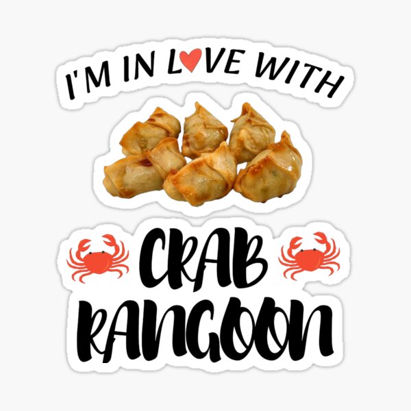 "Crab Rangoon" Sticker for Sale by MoGuettaShop | Redbubble