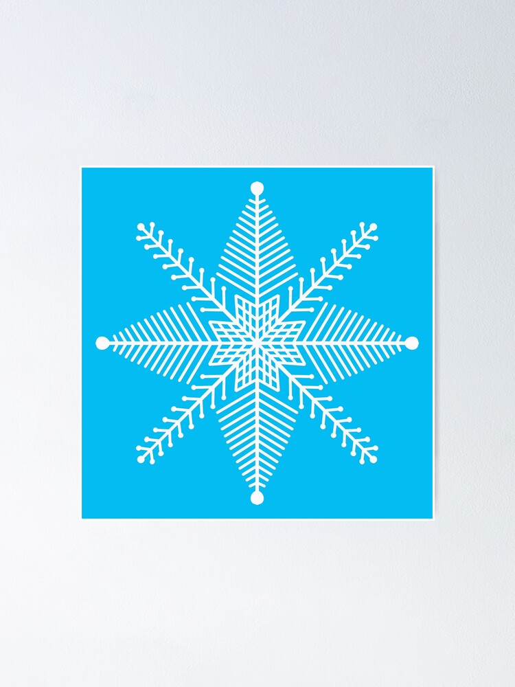 "Snowflake" Poster for Sale by LouiseRossArt | Redbubble