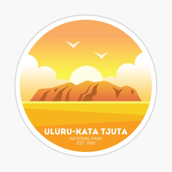 "Uluru Kata Tjuta National Park" Sticker for Sale by AmberSiraj | Redbubble
