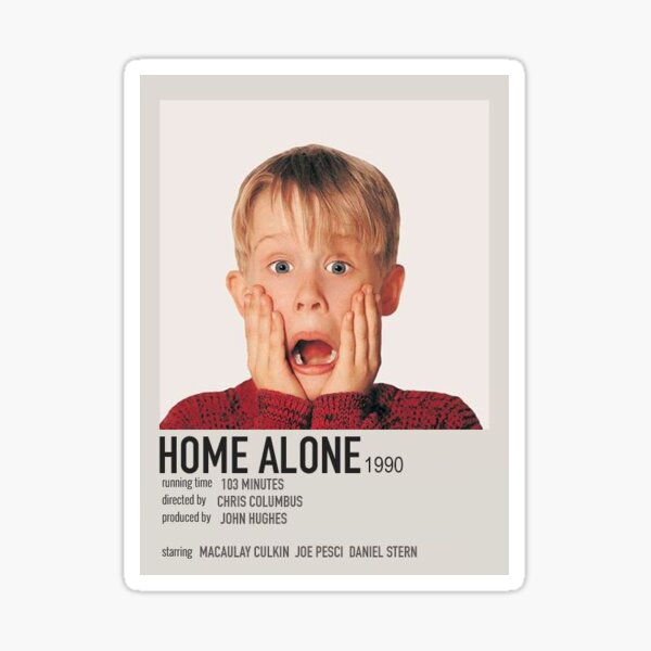 "Home Alone movie poster" Sticker for Sale by theoonc | Redbubble