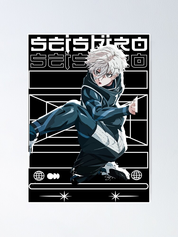 "Seishiro Nagi Design" Poster for Sale by Pengun | Redbubble