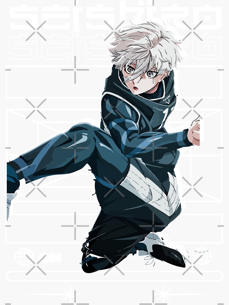 "Seishiro Nagi Design" Sticker for Sale by Pengun | Redbubble
