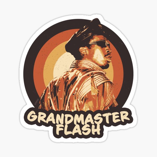 "Grandmaster Flash 80s Old School Hip Hop" Sticker for Sale by eyepoo ...