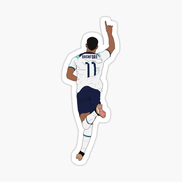 "Marcus Rashford 11 England 2022 World Cup Goal Celebration Minimalist ...