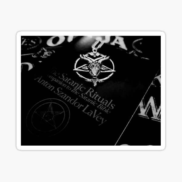"Satanic Rituals " Sticker for Sale by Tbolttaco | Redbubble
