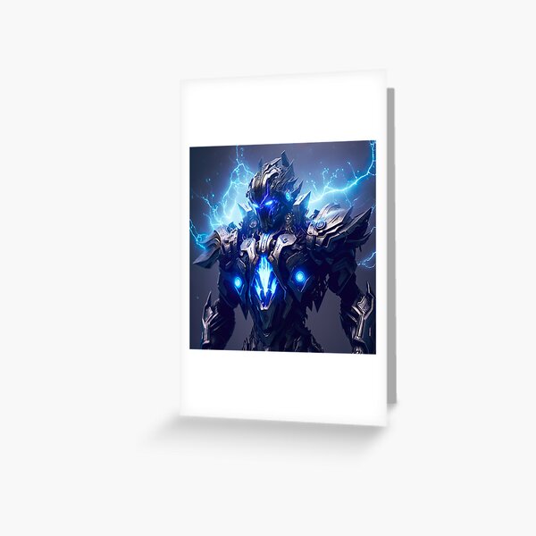 "Mech God of Lightning" Greeting Card for Sale by GenGallery | Redbubble