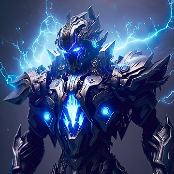 "Mech God of Lightning" Poster for Sale by GenGallery | Redbubble