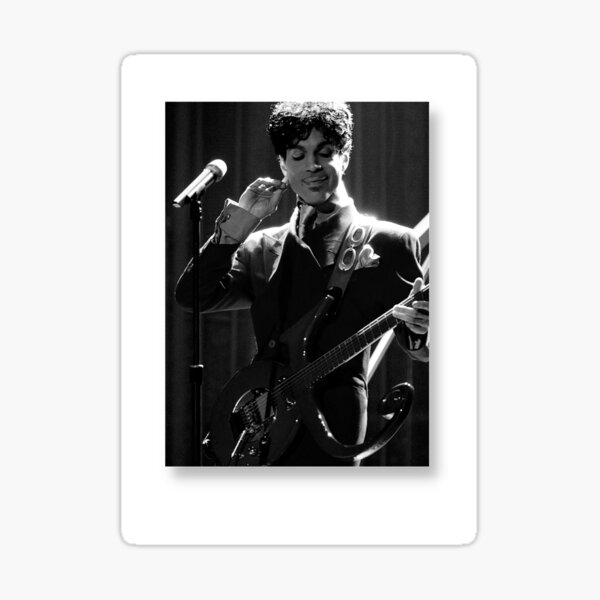"prince portrair black and white" Sticker for Sale by aztek-60s | Redbubble