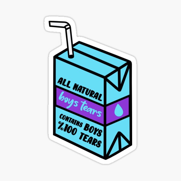 "Boys Tears Juicebox" Sticker for Sale by brasevko | Redbubble