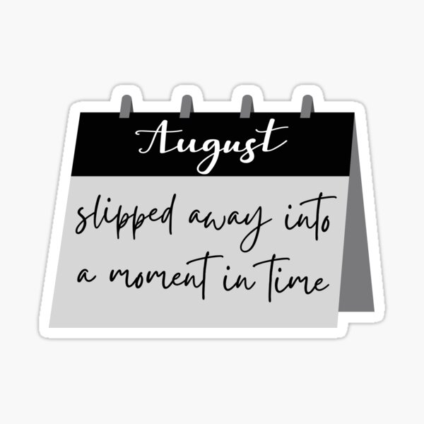 "Taylor Swift - August | Folklore Album " Sticker for Sale by ...