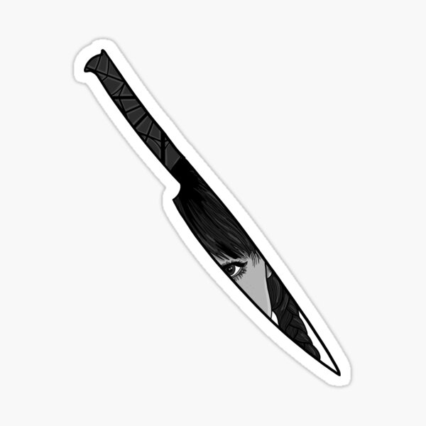 "Wednesday knife" Sticker for Sale by TammyJX | Redbubble