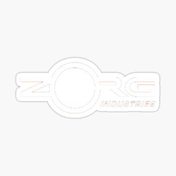 "Retro Zorg Industries" Sticker for Sale by DLutfy | Redbubble