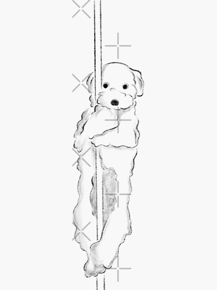 "Dog pole dancing" Sticker for Sale by OnaStudies | Redbubble
