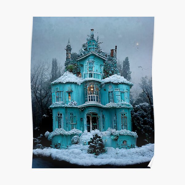 "Blue Dream House" Poster for Sale by Verbamystica | Redbubble