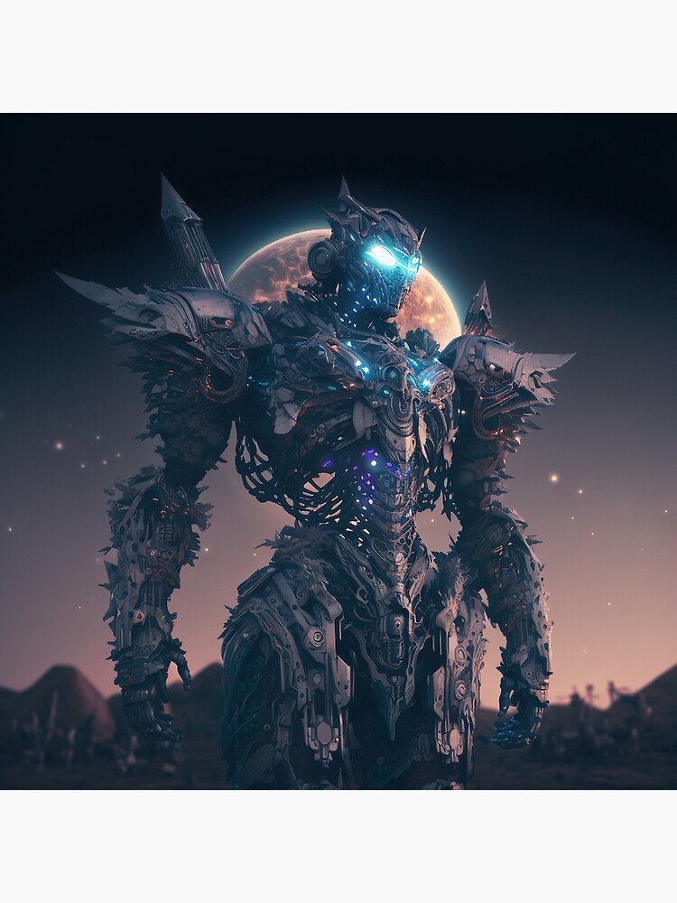 "Moon God Mech" Poster for Sale by GenGallery | Redbubble