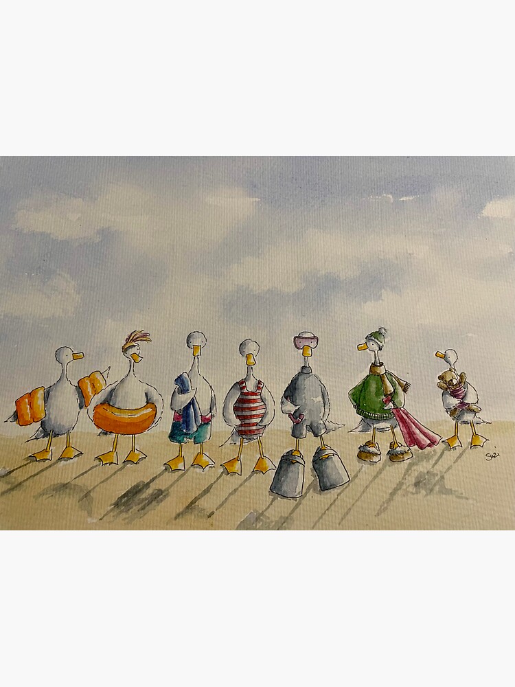 "Seven ducks a swimming" Sticker for Sale by SketchingDoctor | Redbubble