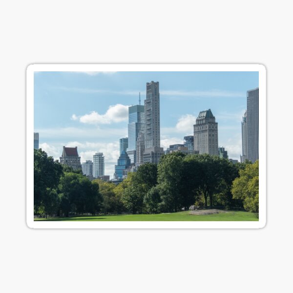 "New York City from Central Park" Sticker for Sale by KensLensDesigns ...