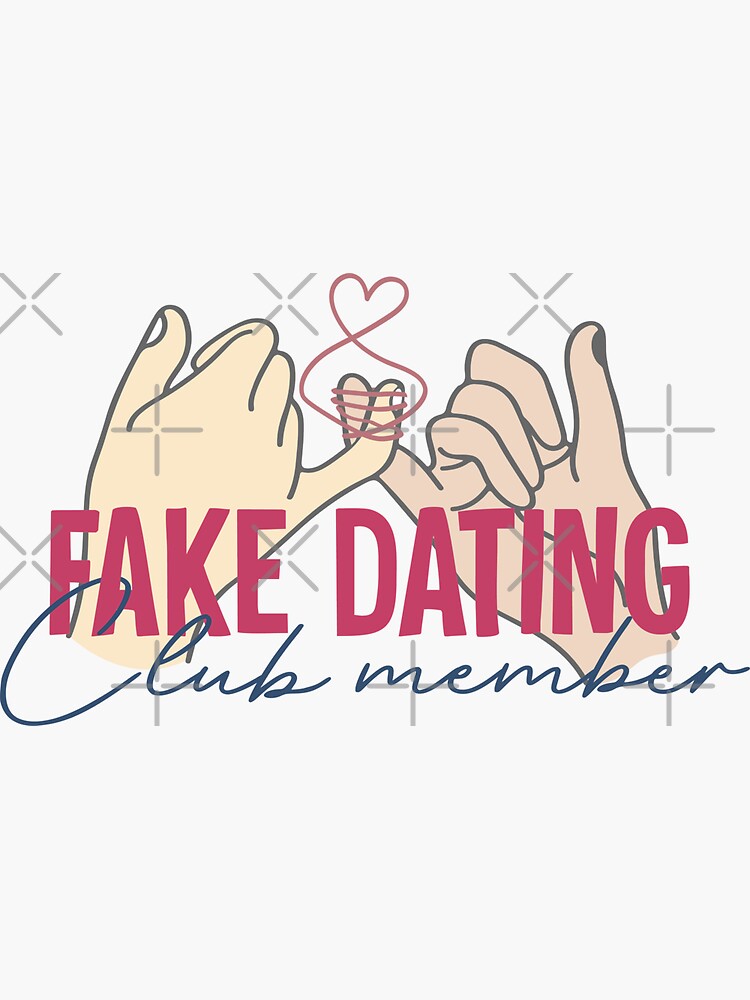 "fake dating trope {club member}" Sticker for Sale by nanafx | Redbubble