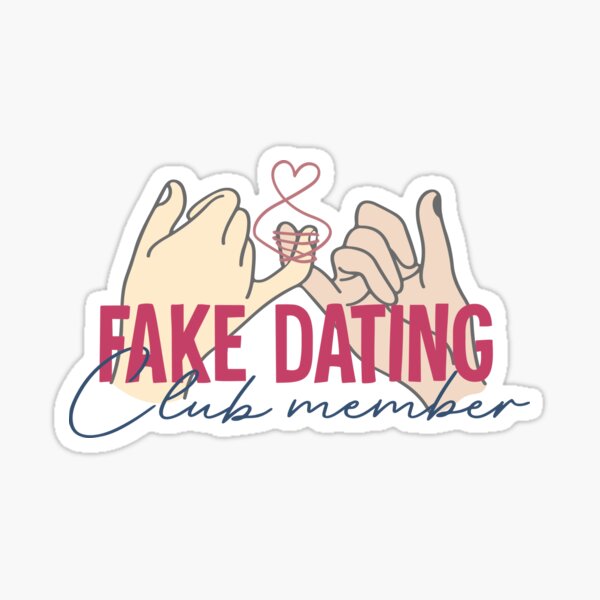 "fake dating trope {club member}" Sticker for Sale by nanafx | Redbubble