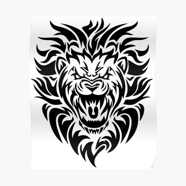 "Angry lion" Poster for Sale by Magnum-art | Redbubble