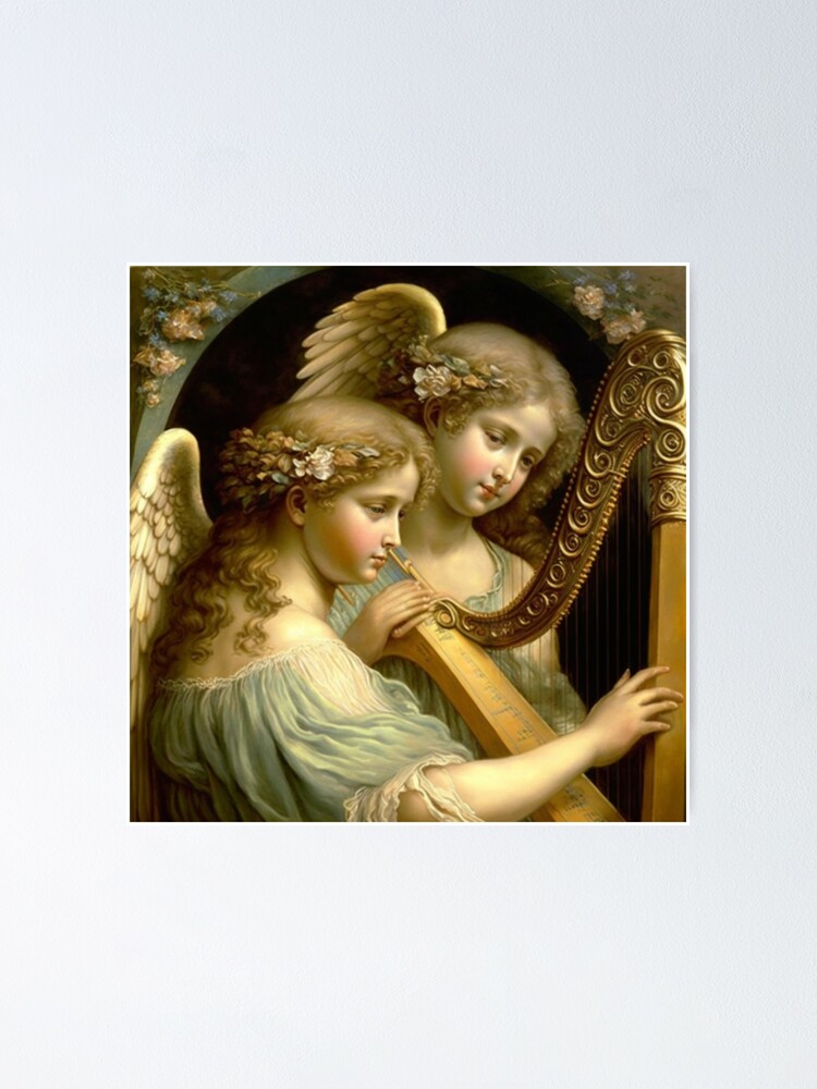 "Angels Are Among Us - Art, Prints " Poster for Sale by BeaconMarketing ...