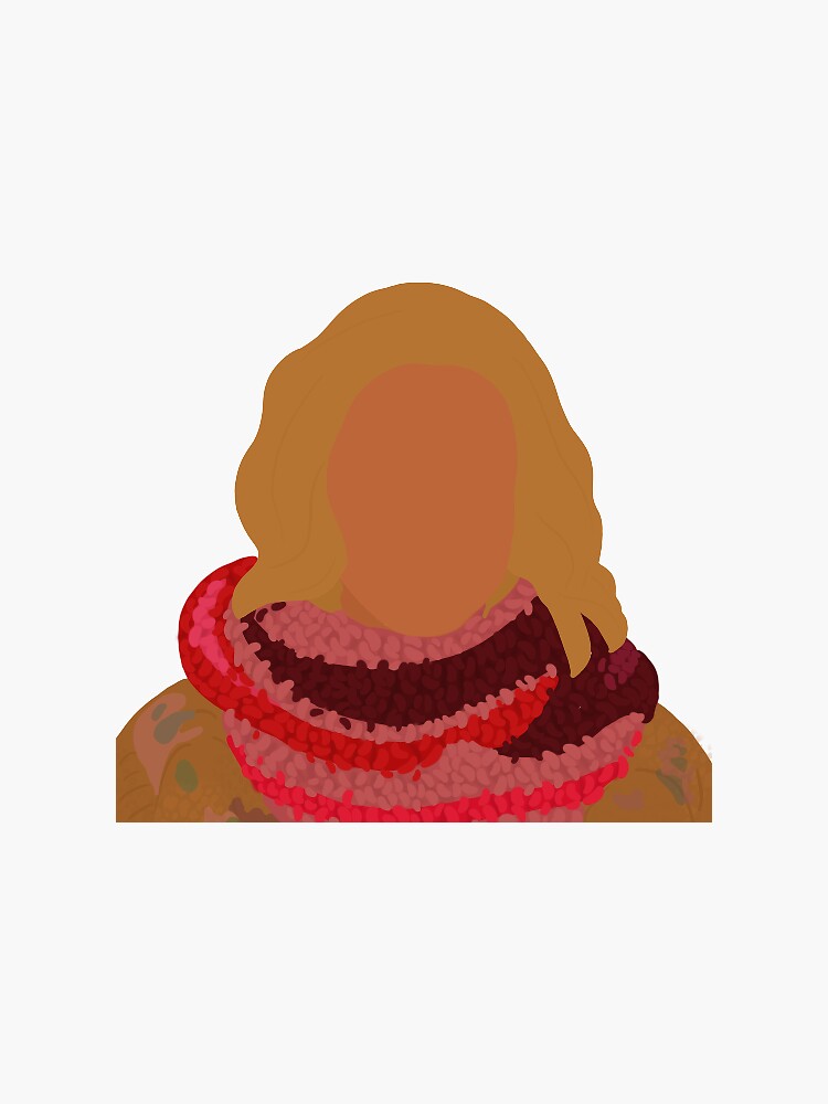 "Enid Sinclair in snood Netflix Wednesday " Sticker for Sale by ...