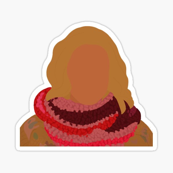 "Enid Sinclair in snood Netflix Wednesday " Sticker for Sale by ...