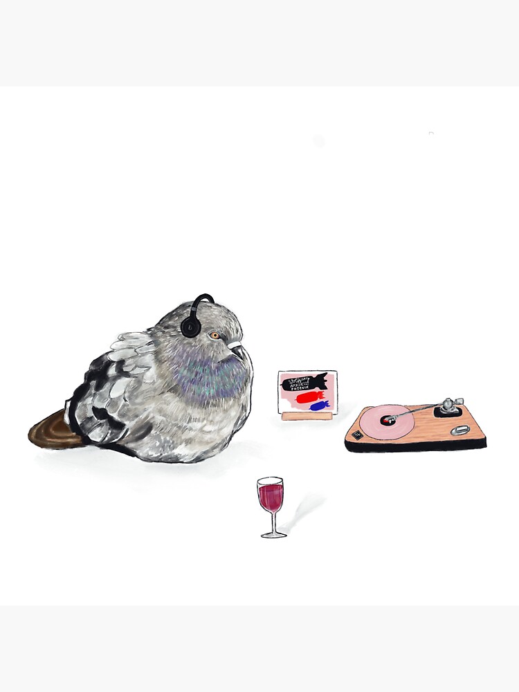 "Melody music pigeon" Sticker for Sale by thedailypidge | Redbubble