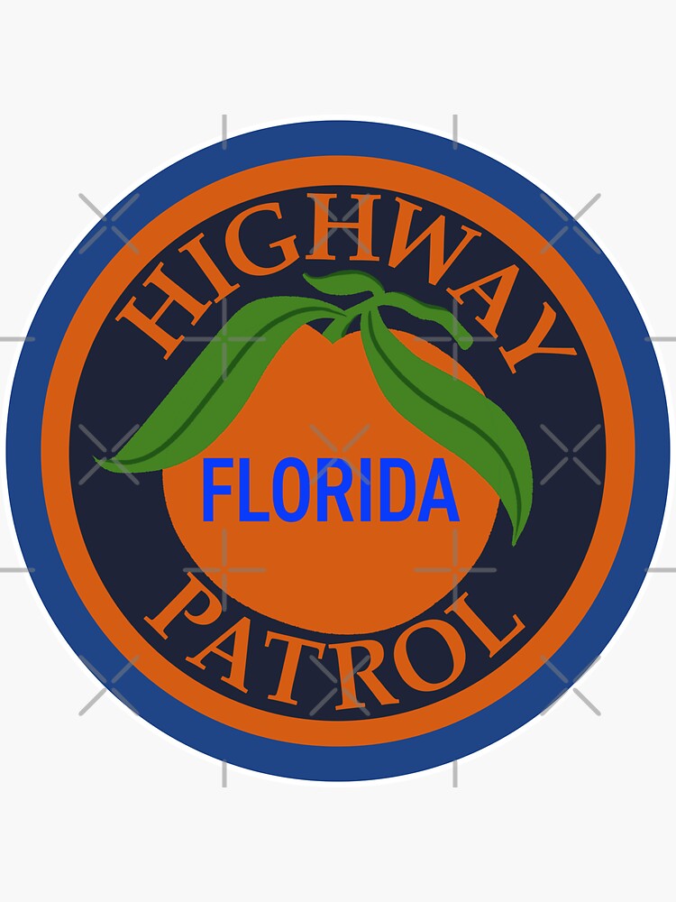 "Florida Highway Patrol - shield badge patch logo" Sticker for Sale by ...