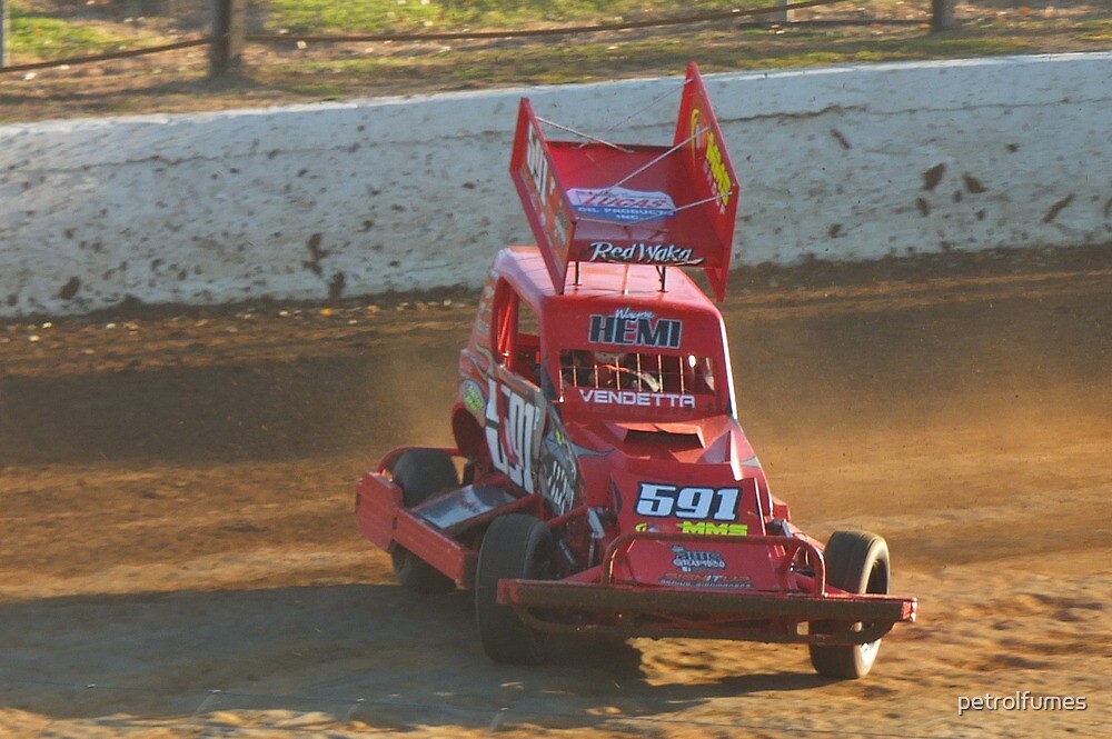 "Wayne Hemi's Red Waka" by petrolfumes | Redbubble