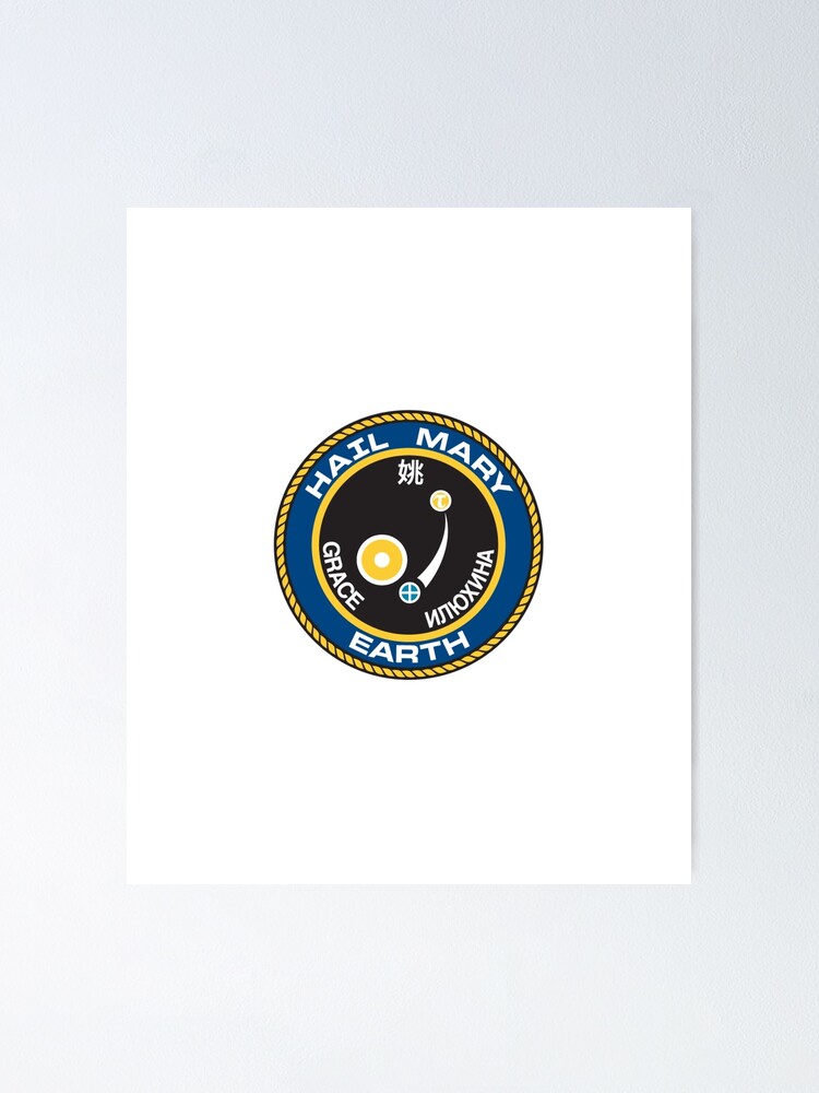 "Project Hail Mary Crest graphic Colorways" Poster for Sale by America ...