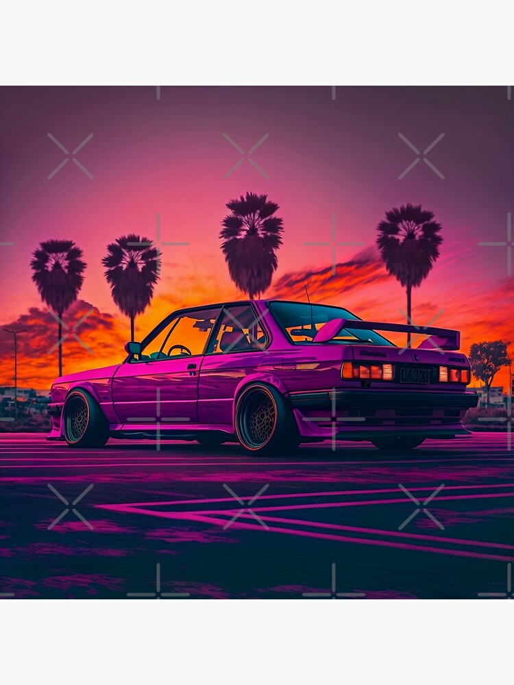 "Retrowave Synthwave Sport Car E30" Poster for Sale by TortoPlus ...