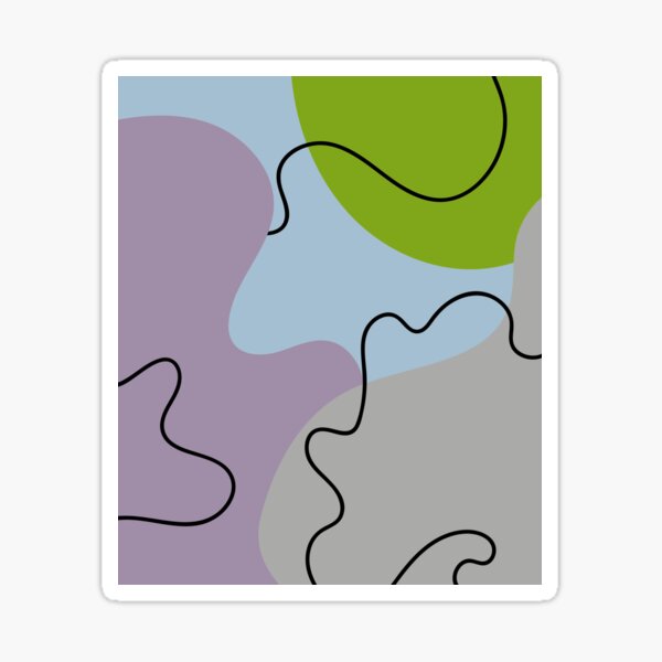 "Colorful geometric shapes" Sticker for Sale by imanisha | Redbubble
