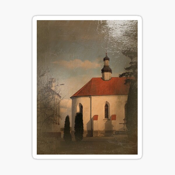 "Ancient picture of the church" Sticker for Sale by moonviktoria ...