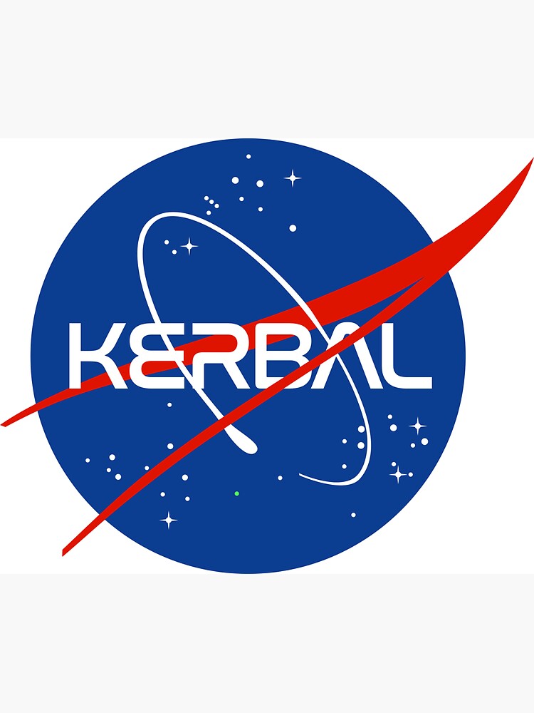 "Kerbal/NASA logo" Sticker for Sale by Technudium | Redbubble