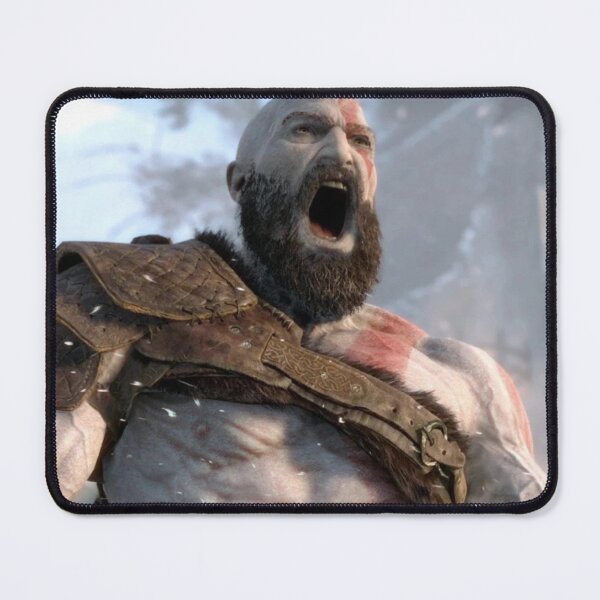 "GOD OF WAR KRATOS " Mouse Pad for Sale by Cowboy Mike | Redbubble