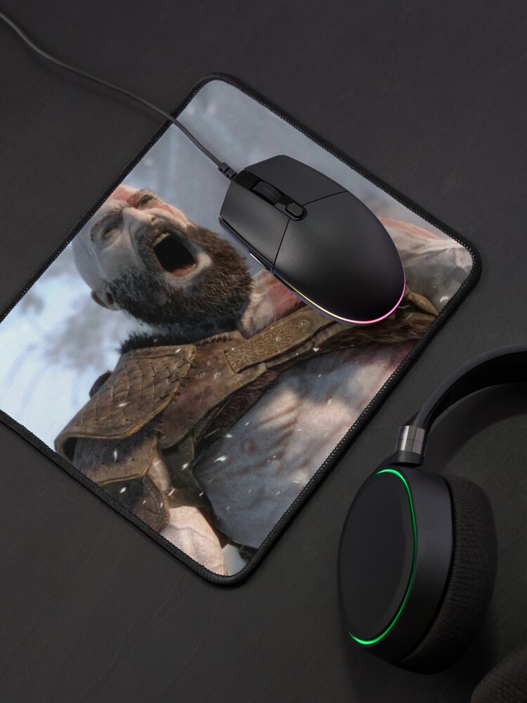 "GOD OF WAR KRATOS " Mouse Pad for Sale by Cowboy Mike | Redbubble