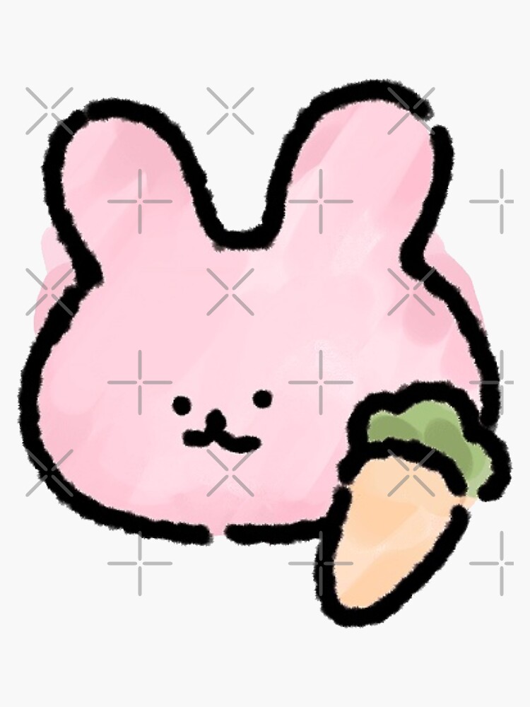 "Bani with a carrot" Sticker for Sale by AisAnxiious | Redbubble