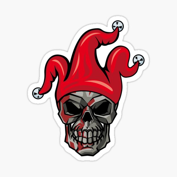 "Jason The Joker Skull - Skeleton, spooky, horror, scary, dead Design ...