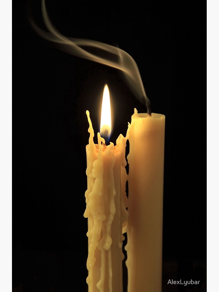 Poster « La bougie éteinte », par AlexLyubar | Redbubble