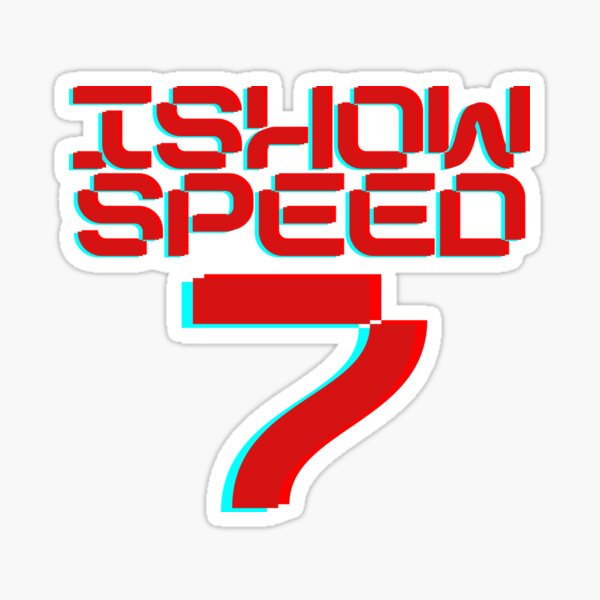 "Ishowspeed" Sticker for Sale by Babytopia | Redbubble