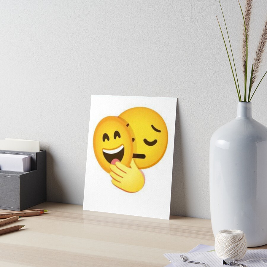"sad & happy.FROWN.SMILE .SMILEY.FACE . FACES" Art Board Print for Sale ...