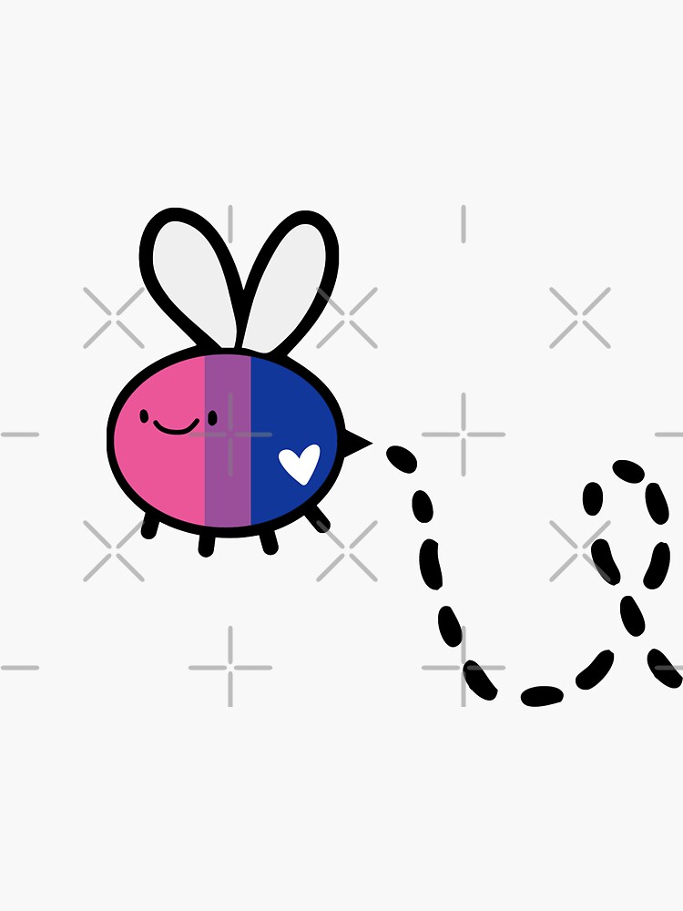 "Bee You Positive Pun Bi Pride" Sticker for Sale by b3y0u | Redbubble