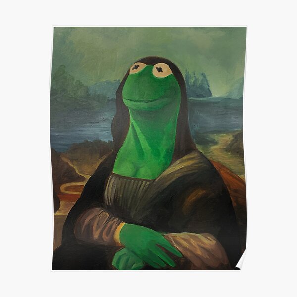 "The Kermit Lisa" Poster for Sale by akymari | Redbubble