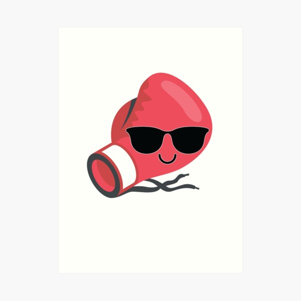 "Boxing Glove Emoji " Art Print by HippoEmo | Redbubble