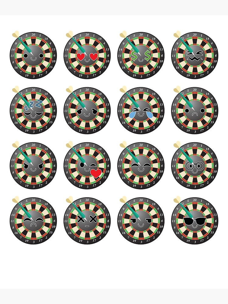 "Dart Emoji " Art Print for Sale by HippoEmo | Redbubble